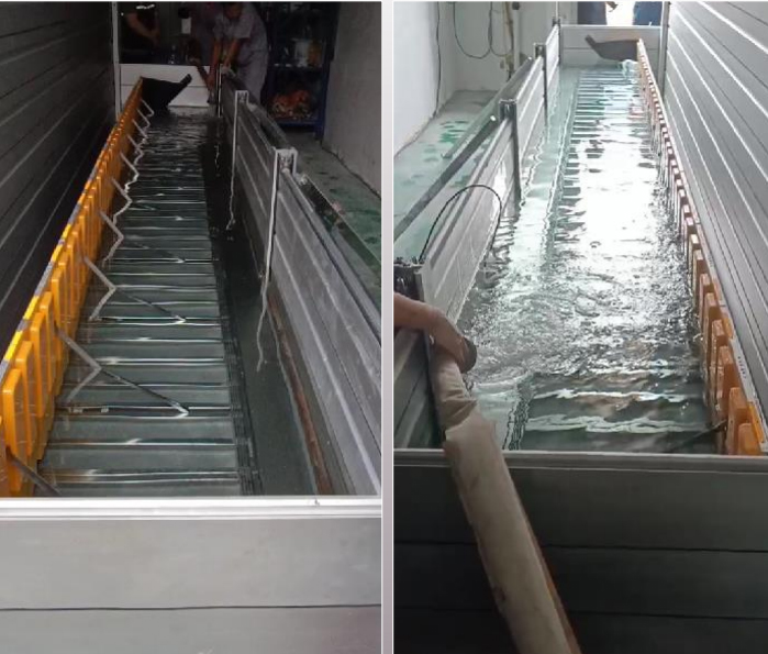 Automatic Flip-Up Type Flood Prevention Gate